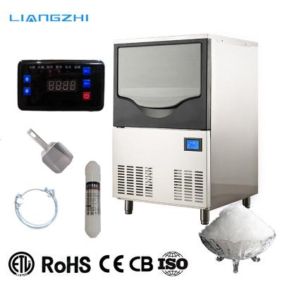 China 220V Commercial LZ-120 Smart Ice Maker with Air Cooler 60kg Daily Granular Ice Machine for sale