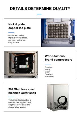 China Importierter Kompressor 50 kg Würfel Eismaschine LZ-120 für und Leistung in industriellen Umgebungen zu verkaufen