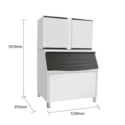 China Commercial LZ-3300 4860W 272 KG LZ-3300 Diário Automático Clear Cube Ice Maker Machine à venda