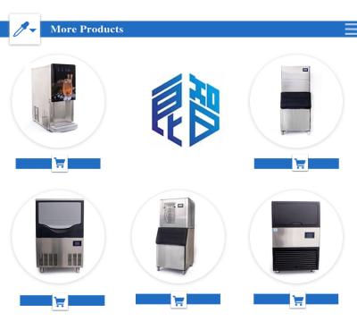 China 900kg LZ-2000 Large Automatic Cube Ice Making Machine For Drinks with 500kg Ice Storage for sale