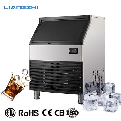 China 220V 3A LZ-200 Coffee Shop Pcb Board Ice Cube Maker Machine for 90kg Daily Cube Ice for sale