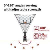 China SIBOASI K2 Multiple Angle Trainer Smart APP & Remote Control Automatic Basketball Shooting Throwing Machine Professional Training for sale