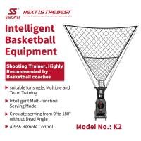 China SIBOASI K2 Multiple Angle Trainer Smart APP & Remote Control Automatic Basketball Shooting Throwing Machine Professional Training for sale