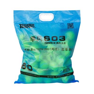 Cina Vendita all'ingrosso Tenis 60 Pcs Calcio di allenamento Palle da tennis di gomma resistente ad alta elasticità Sport Racket Padel Ball in vendita