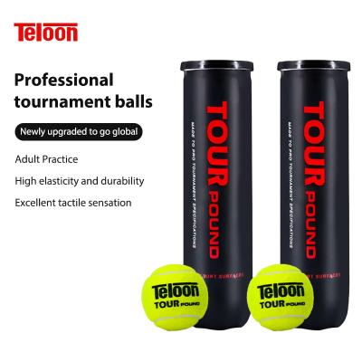 China Wholesale Tennis  1 Can 4 Balls Training Tennis Balls High Elastic Resistant Rubber Sports Racket Padel Ball for sale