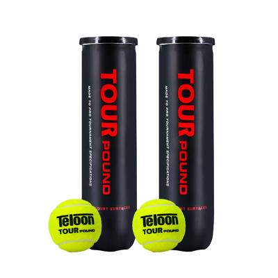 Cina Ingrosso Tennis 1 Can 4 Balls Training Tennis Balls High Elastic Resistant Rubber Sports Racket Padel Ball in vendita