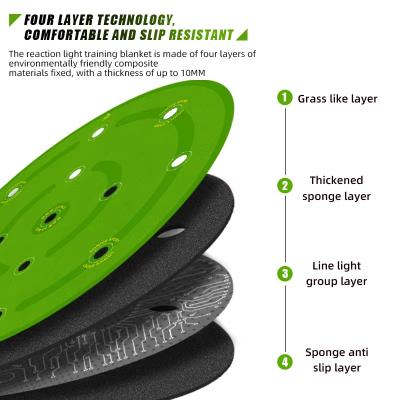 China Soccer Reaction Training Mat for Kids Multiple Trigger Lamp Training Mat for Football Practice and Home Practice for sale