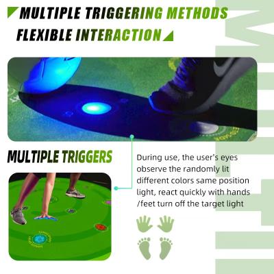 China Soccer Reaction Training Mat for Kids Multiple Trigger Lamp Training Mat for Football Practice and Home Practice for sale