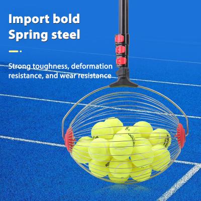 Cina Raccogliballe da tennis portatile con ruote, secchio raccogli-palline da pickleball con gancio, strumento organizzatore per campo in vendita
