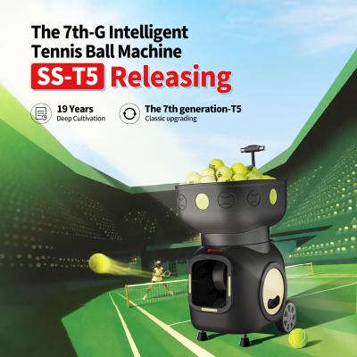 China SIBOASI T5 APP Control Mini Shooting Tennis Machine Ball for Training for sale