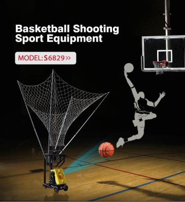 China Yellow Color Automatic Basketball Shooting Machine With Remote Control For Personal Training for sale