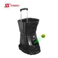 China Remote Control Tennis Cannon Ball Machine Topspin And Backspin Adjustment for sale