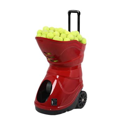 China Red Black Color Tennis Ball Shooting Machine Support 160 Pcs Balls Capacity For Practice Training for sale