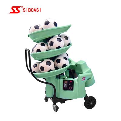 China DC 12V Soccer Ball Pitching Machine , Lithium Battery Football Shooting Machine for sale