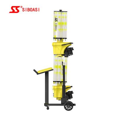 中国 Siboasiのバドミントン機械360球容量の理性的な計算機制御 販売のため