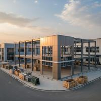 Quality Custom Made Steel Frame Commercial Buildings Robust Metal Construction Buildings for sale