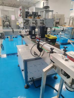 China automatic small desktop oil paste honey viscous liquid round bottle bottling filling capping labeling machine production line for sale