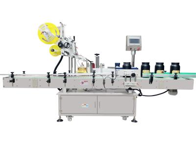 China Semi-Automatic Labeling Machine for Beverage Food Cosmetics Wine Bottle Sticker Label Small Manual Labeling Machine for sale
