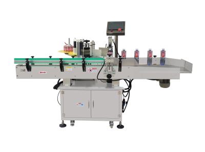 China Automatic Essential Oil Plastic Bottle Label Sticker Tabletop Double Side Round Bottle Labeling Machine With Date Coder for sale