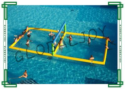 Cina Corte di pallavolo gonfiabile gialla dell'acqua/corte di pallavolo di galleggiamento in vendita
