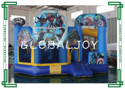 Cina Buttafuori gonfiabili della tela cerata blu del PVC, castello di salto gonfiabile dei bambini in vendita