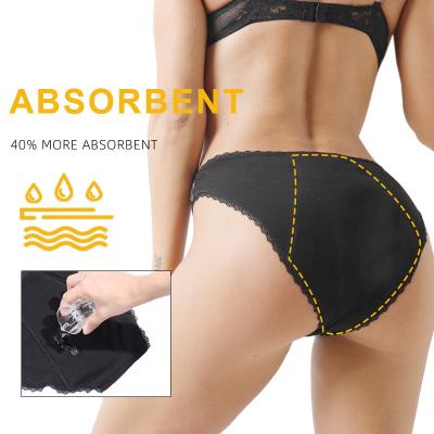 Cina Biancheria intima viscosa di bambù della perdita della prova delle donne mestruali riutilizzabili sexy della biancheria intima in vendita