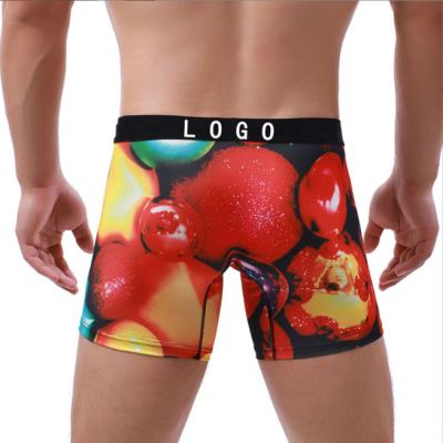 China S-3XL die Boxershorts-Polyester-Drucken bequemer Männer kopiert Turnhallen-Boxershorts zu verkaufen