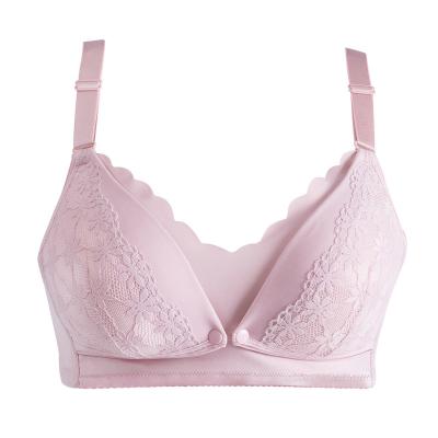Cina La pianura senza cuciture di cura del reggiseno di gravidanza respirabile del cotone ha tinto il grande reggiseno di sport di gravidanza in vendita