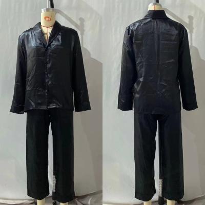 China Luxe 2 van de het Meisjes Lang 100% Zijde van de stuk Vastgesteld Nachtkleding de Pyjamasatijn Wasbaar voor Vrouwen Te koop