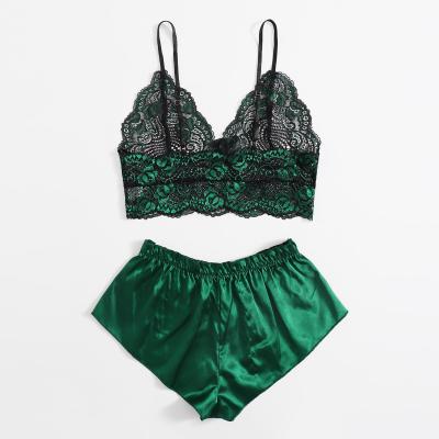Cina La biancheria intima sottile matura del reggiseno del pizzo del tessuto di seta degli indumenti da notte ha messo la biancheria sexy per la ragazza calda in vendita