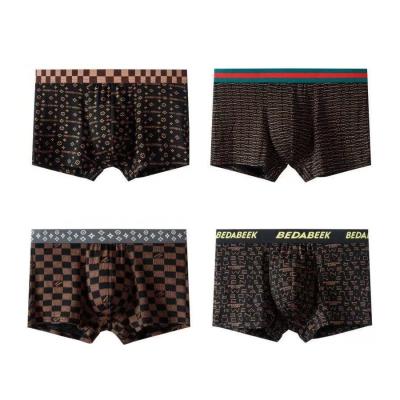China Weiches, bequemes Druckmuster Männer Modalunterwäsche Männer Boxerbriefe zu verkaufen