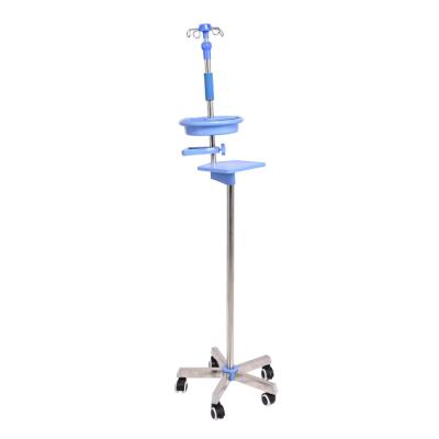 China JF-X01 high quality hospital furniture stainless steel IV pole drip stand for sale