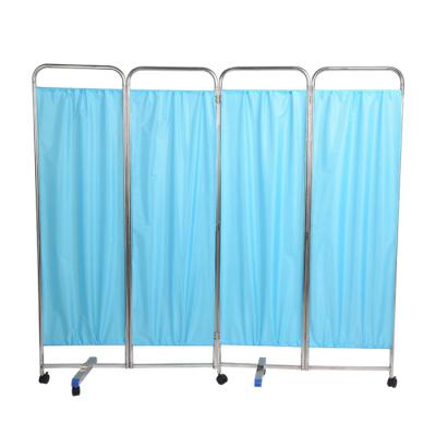 China High quality and hot sale hospital 1,2,3,4 foled medical bed room partition/ bed screen for sale