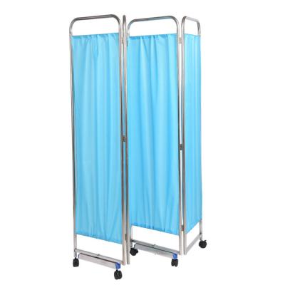 China Hospital medical screen folding for ward screen /hospital bed screen for sale