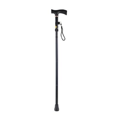 China Hot Sale Adjustable Light Aluminium Alloy Folding Elderly Walking Stick for sale