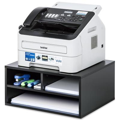 China Dark Wood Printer Stand With Storage , Office Supply Organizer P2 Mdf for sale