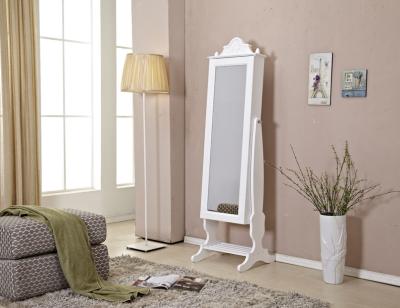 China Floor Mirror With Jewelry Storage , Tilted Mirror Jewelry Cabinet for sale