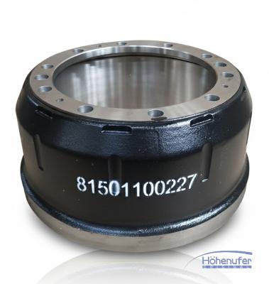 China OE 81501100227 MAN Heavy Truck Brake Drums High Precision Casting for sale