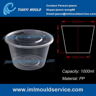 China robot system for disposable plastic salad bowl mould 35oz manufacturers & suppliers for sale