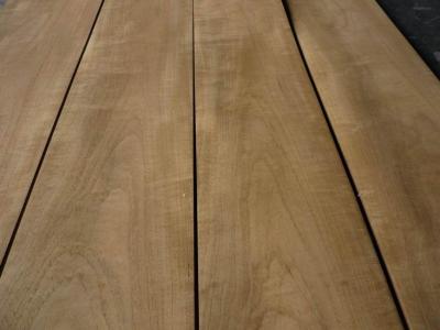 China Sliced Cut Natural Burma Teak Wood Veneer Sheet for sale