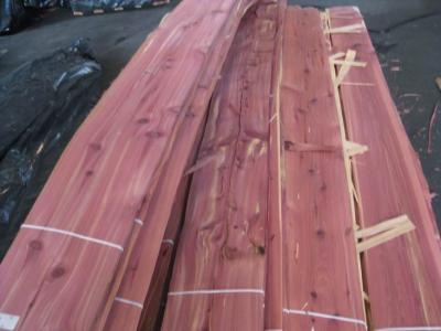 China Sliced Cut Natural Aromatic Red Cedar Wood Veneer Sheet for sale