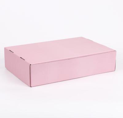 Cina Stampa di colori d'imballaggio cosmetica ondulata grado di Pantone della scatola di cartone di rosa di E in vendita