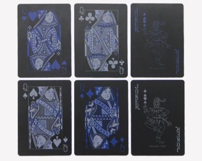 Cina CMYK che stampano il blu e le carte di plastica nere della mazza impermeabilizzano in vendita