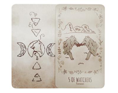 Cina 80 carte 350gsm le carte di tarocchi di carta patinata che stampano 70*120mm in vendita