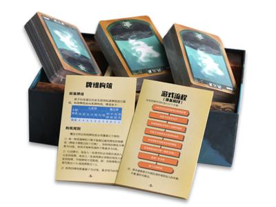 Cina Lo SGS 149 carda la stampa su ordinazione della carta del gioco con la scatola rigida che imballa CMYK in vendita
