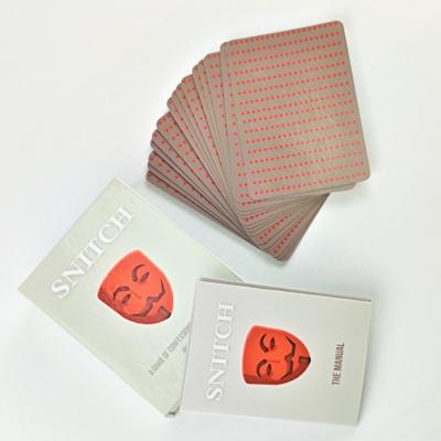 China Tarjeta de juego de encargo revestida reciclable que imprime a Matt Varnishing en venta