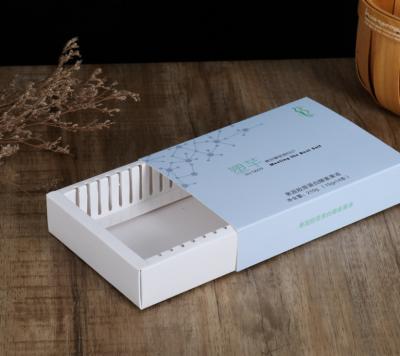 Cina Scatola pieghevole del bordo di avorio 300gsm di stile del cassetto dello SGS per alimento sano in vendita