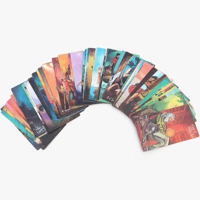 Cina 350gsm Art Paper Tarot Cards Matt riciclabile ha laminato le carte di 70*120mm Oracle in vendita