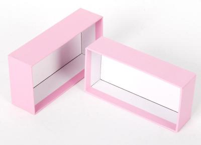 China 2mm Stijf Gedrukt de Dozenroze van de Kartongift Rekupereerbaar voor Schoonheidsmiddelen Te koop