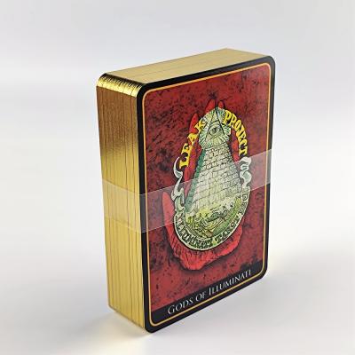 Cina I bordi dorati 350gsm le carte di tarocchi di carta patinata Matt Finished in vendita